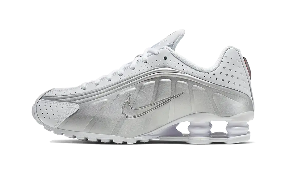 Nike Shox R4 White Metallic Silver (AR3565-101) | AFTERMATH – Aftermath